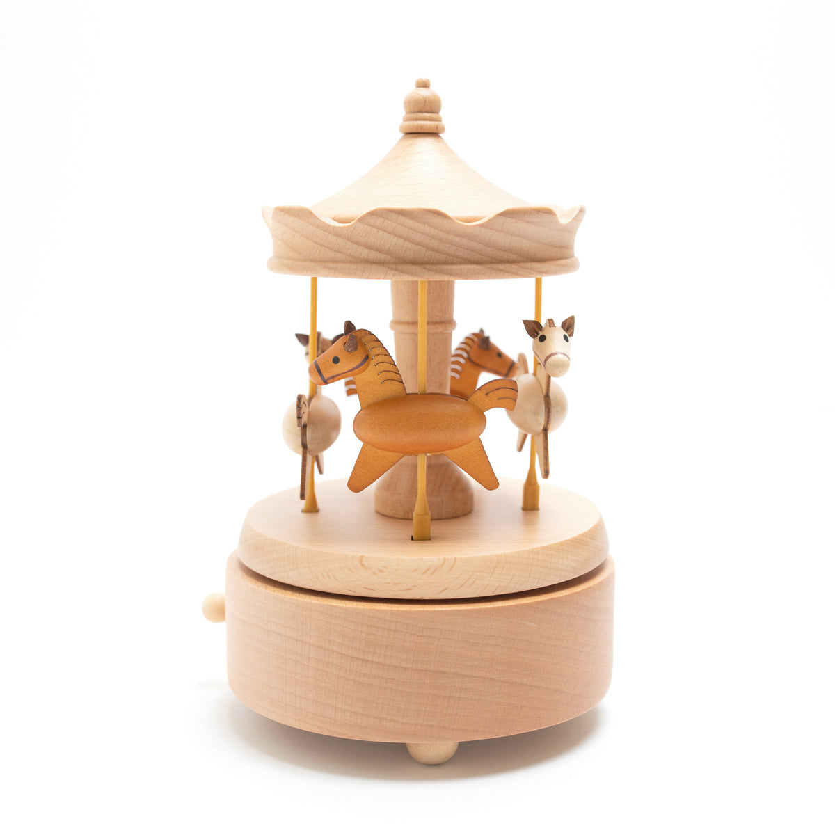 Heirloom Wooden Musical Horse Carousels - Tiny Equestrians